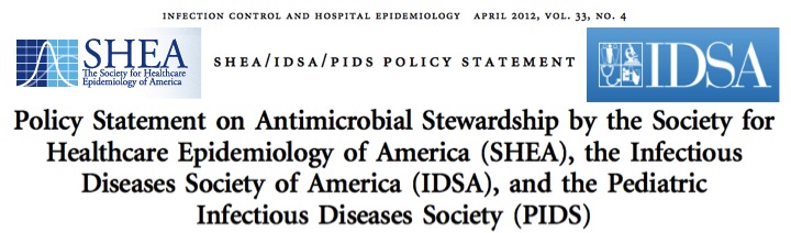 Declaración institucional de SHEA / IDSA / PIDS sobre «Antimicrobial ...